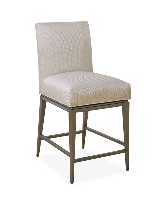 Richfield - Antique Silver Counter Height Stool - Designmaster Furniture