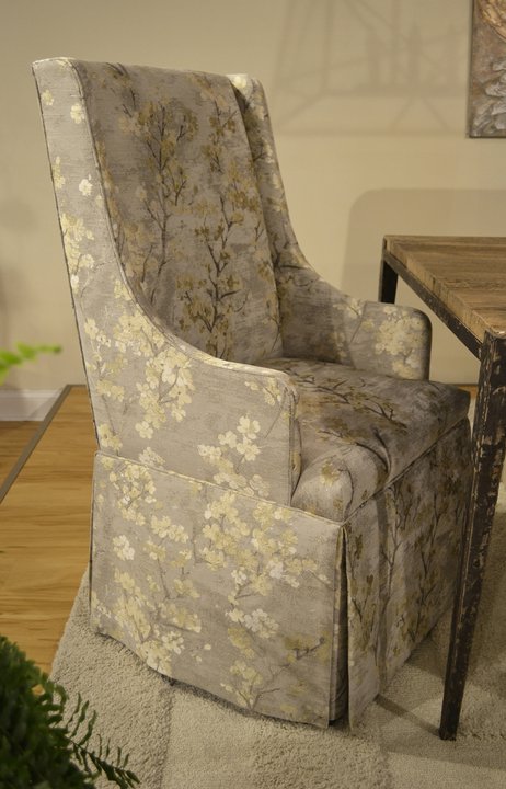 Layton Skirted Host Arm Chair - Designmaster Furniture