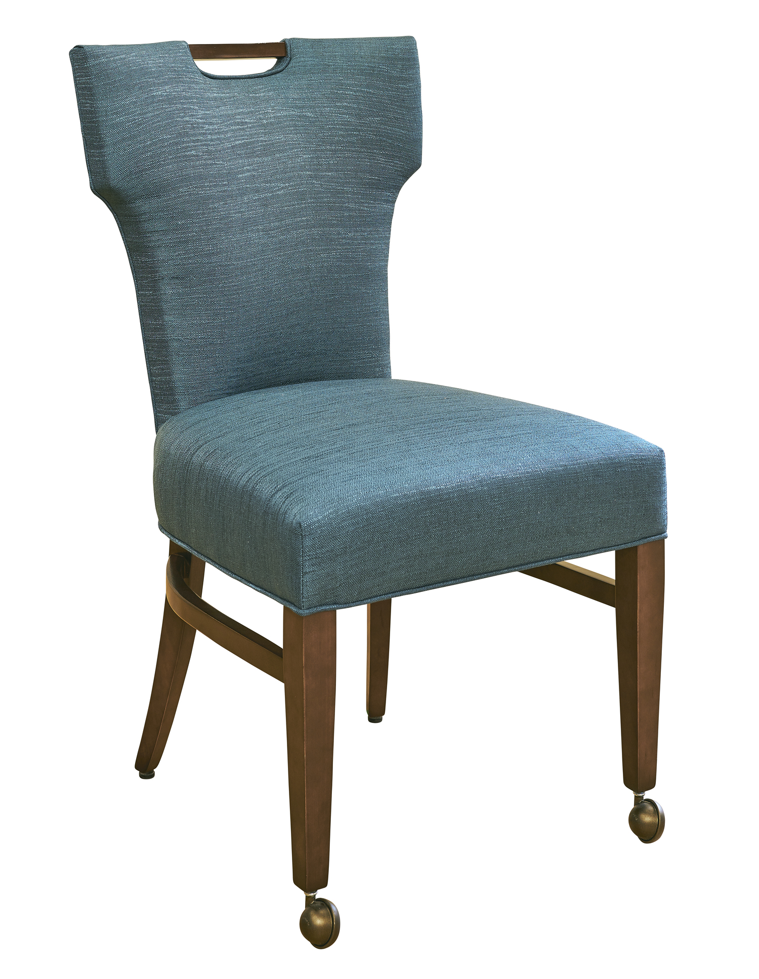 Presidio Side Chair w/ Front Leg Casters - Designmaster Furniture