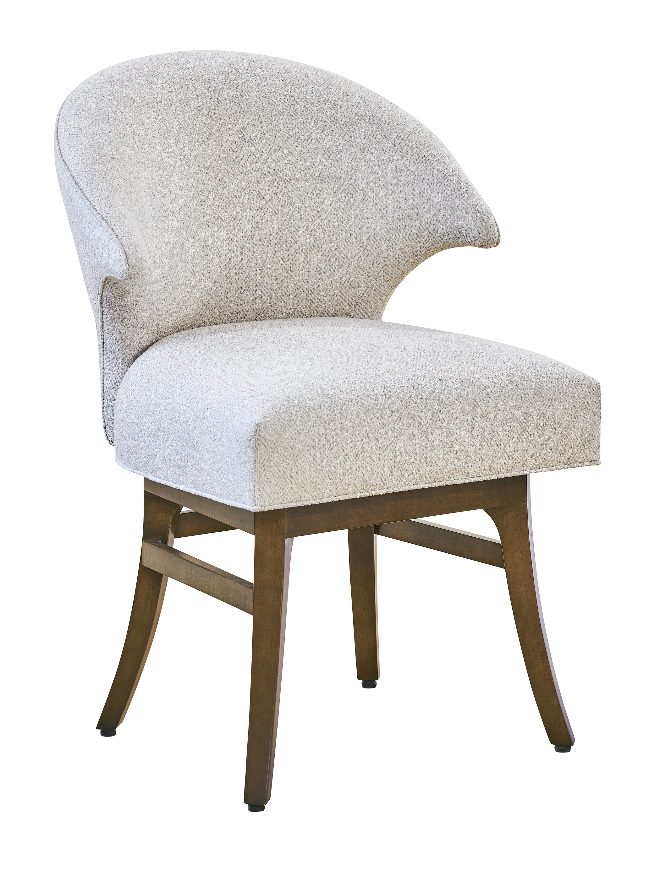 Lynden Swivel Tapered Leg Chair - Designmaster Furniture